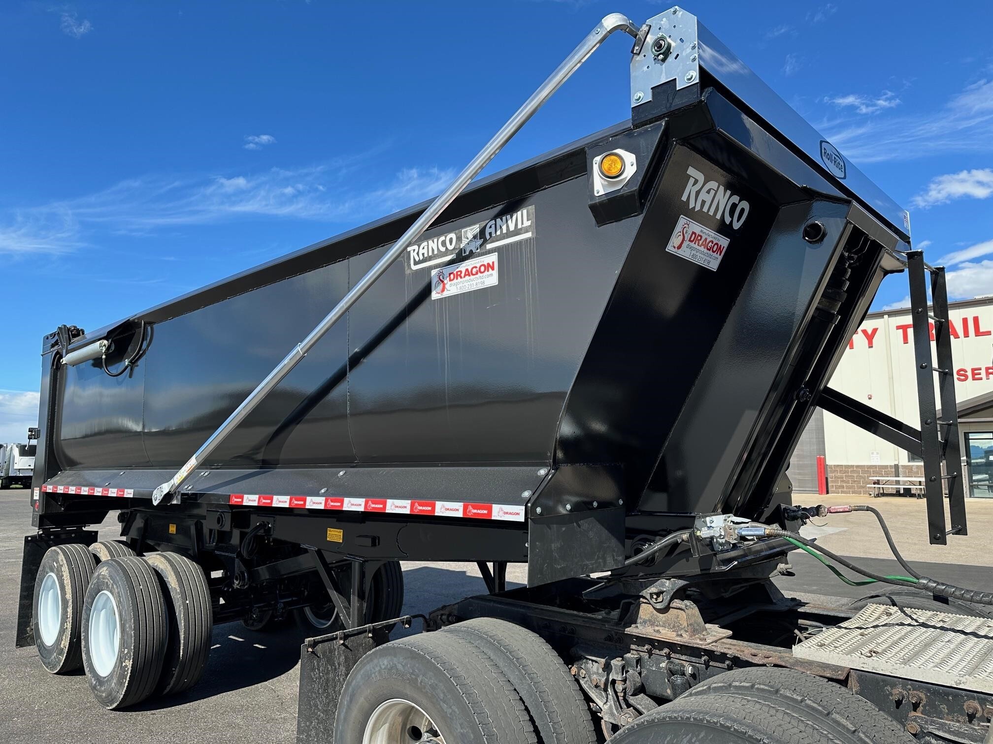 New 2025 RANCO 22' QUARTER FRAME STEEL END DUMP, HIGH LIFT GATE, End ...