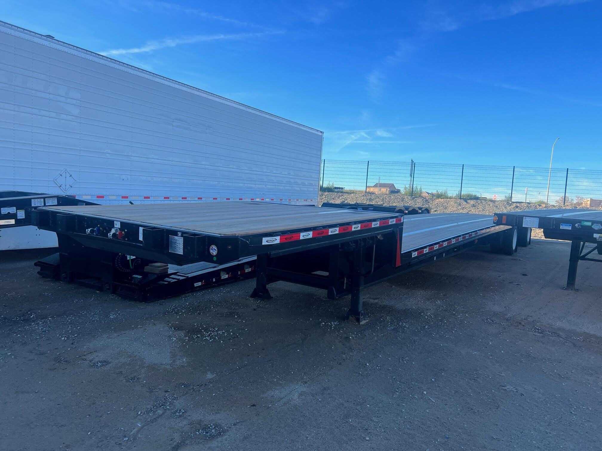 Used 2025 DURA HAUL USED 53' STEEL DROP DECK, SPREAD AIR RIDE Drop Deck ...
