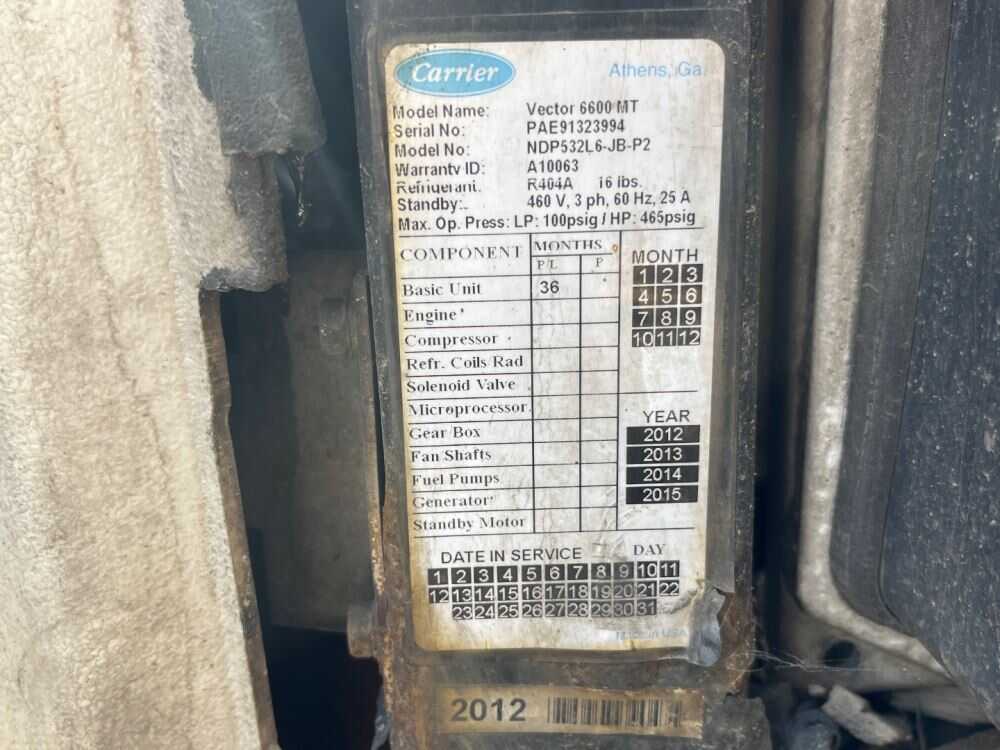 Used Carrier VECTOR 6600MT Generator | APU in North East, MD | NextTruck