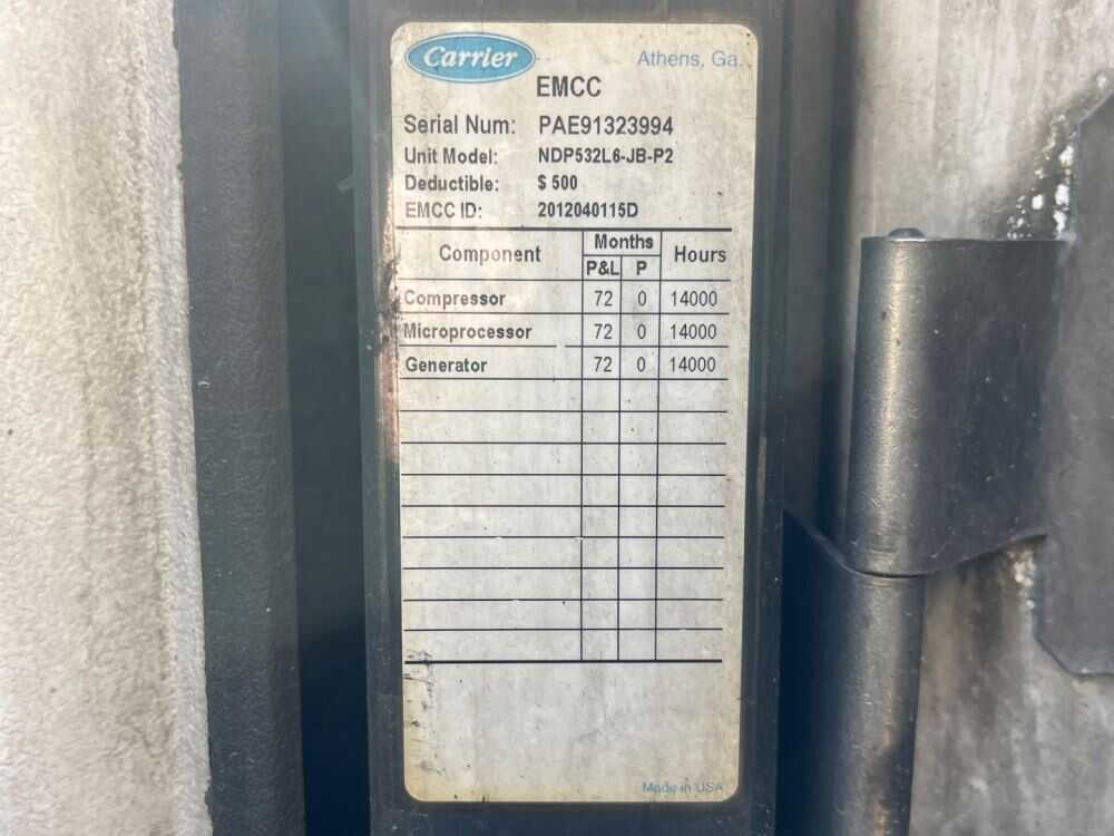 Used Carrier VECTOR 6600MT Generator | APU in North East, MD | NextTruck