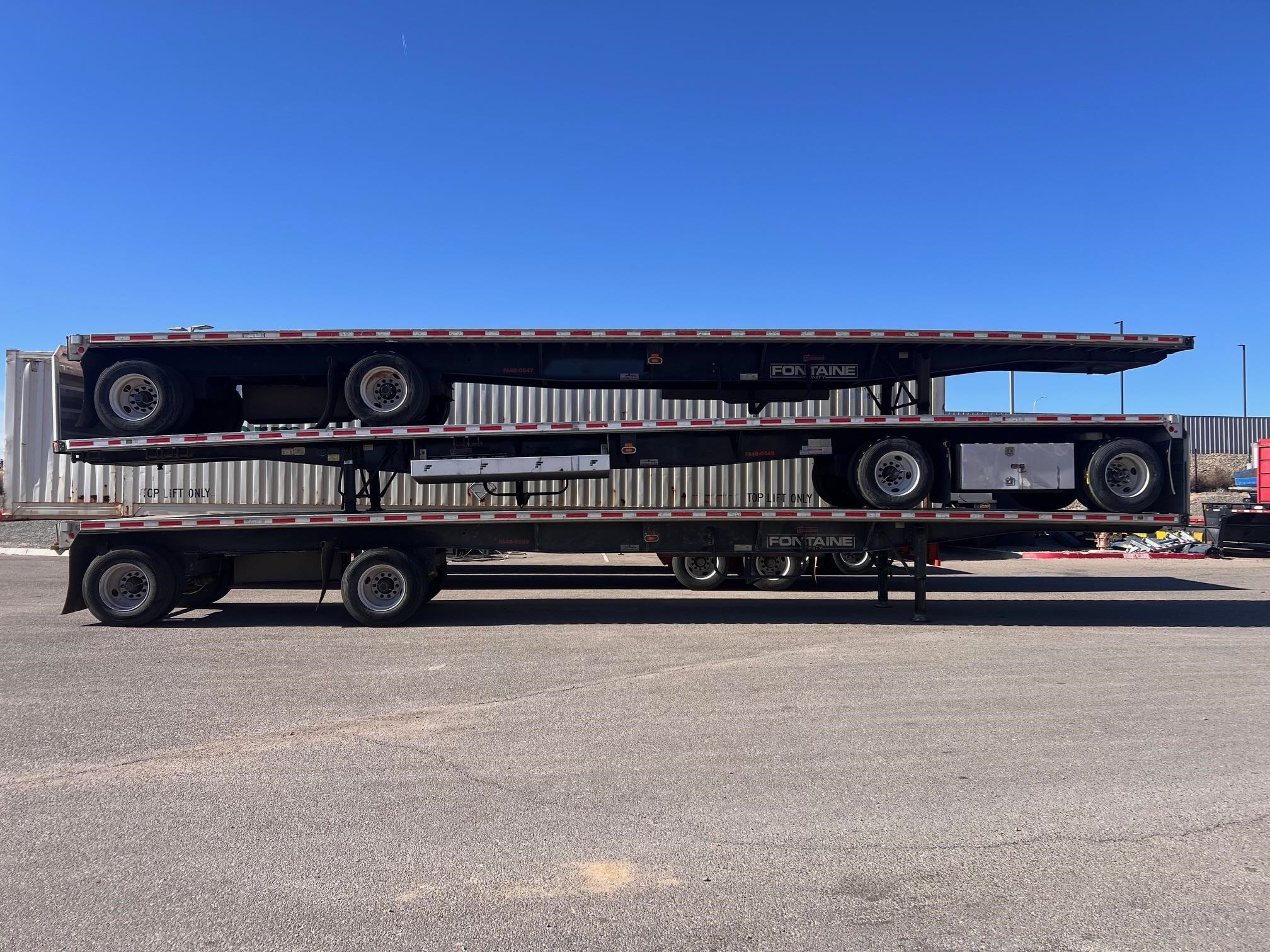 Used 2020 FONTAINE INFINITY 48 ' SPREAD AIR RIDE COMBO FLATBED Flatbed ...